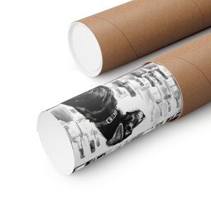 Dog at the Bar Inked Sketch Poster - Bar Cart Art, Craft Beer Decor ...