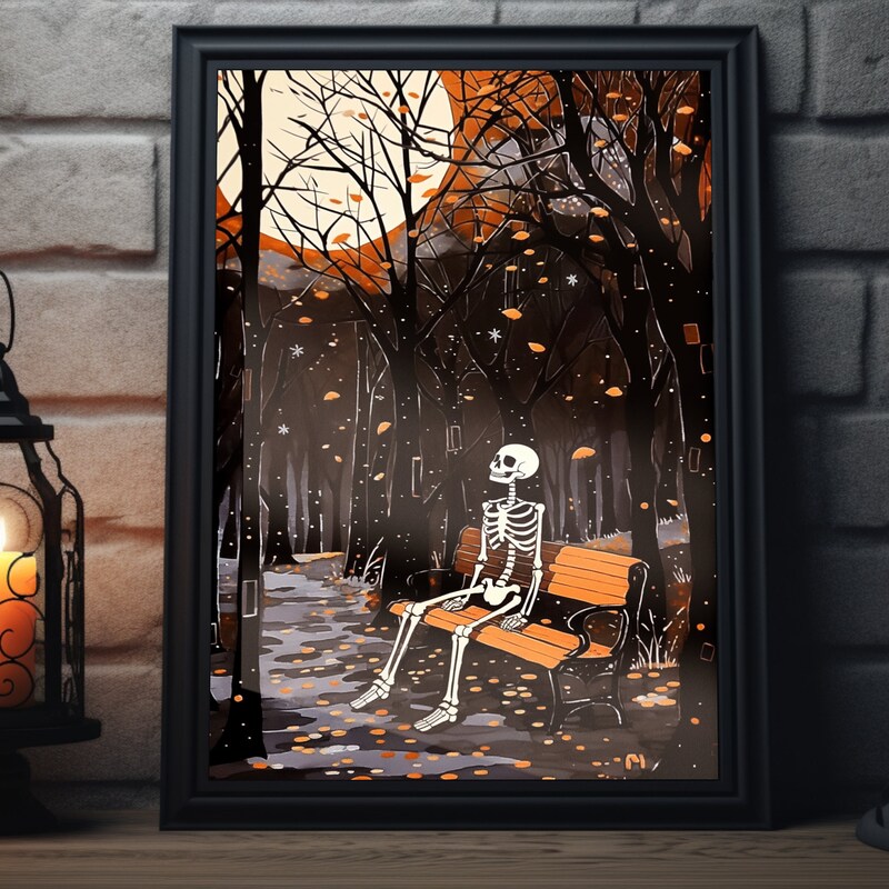 Skeleton Poster - Etsy