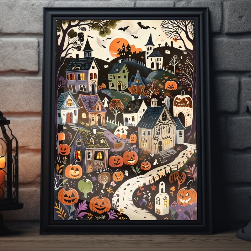 Halloween Art Print - Etsy