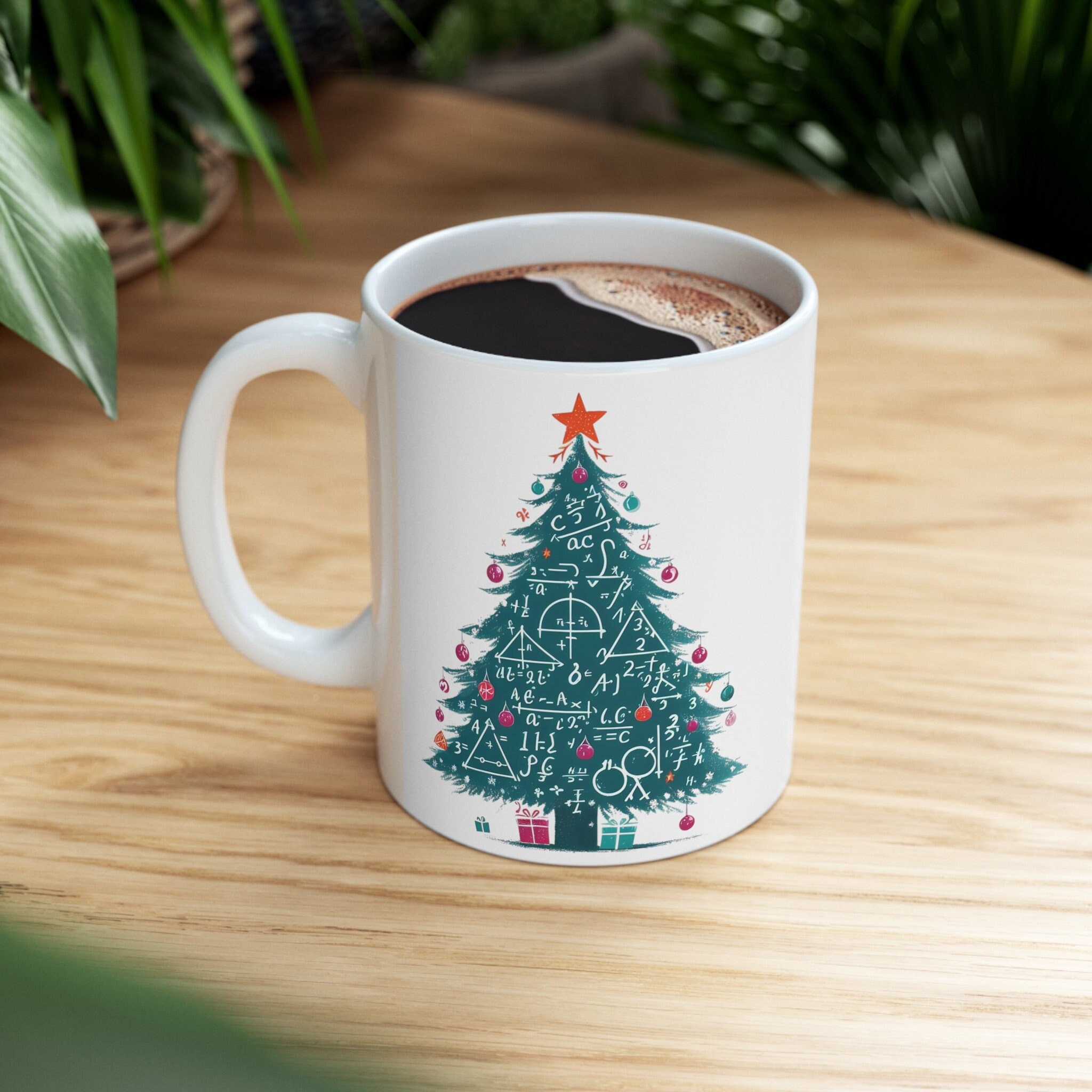 Math Teacher Christmas Coffee Mug Cute Mug for Teachers, Equation ...