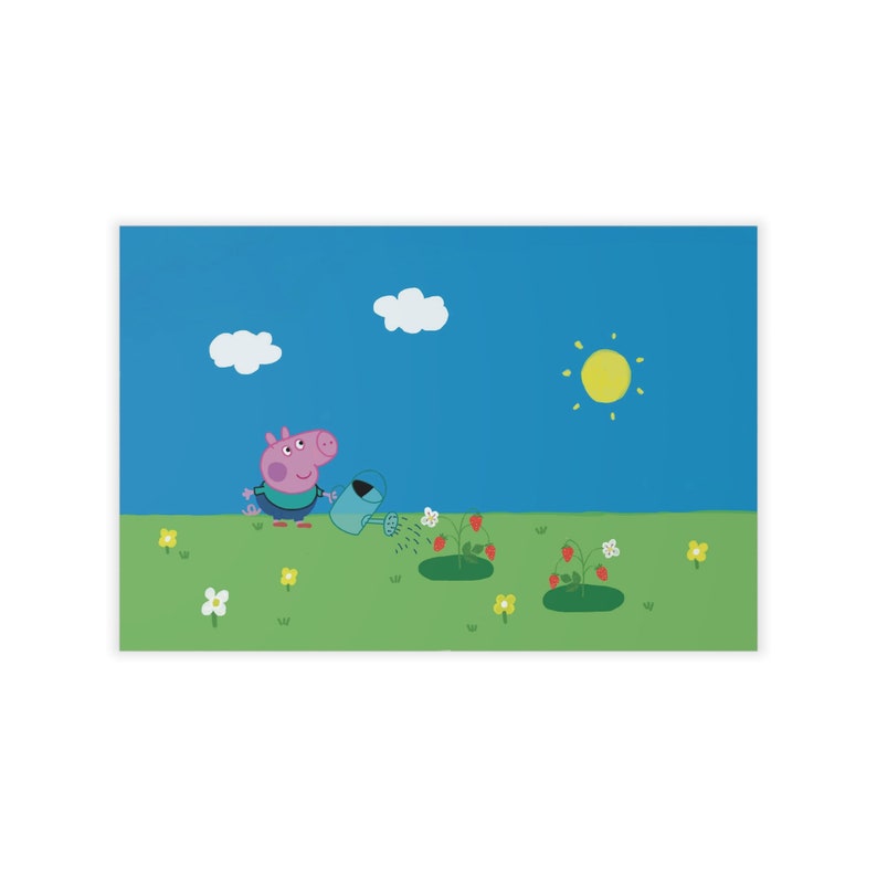 Peppa Pig Decal | Gardening George | Peppa Little Brother | Decals for ...