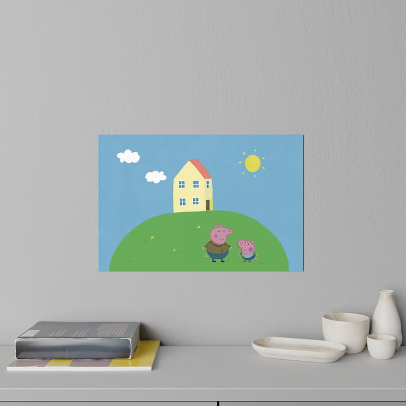Peppa Pig Decal | Mom and George | Peppa Little Brother | Children Room ...