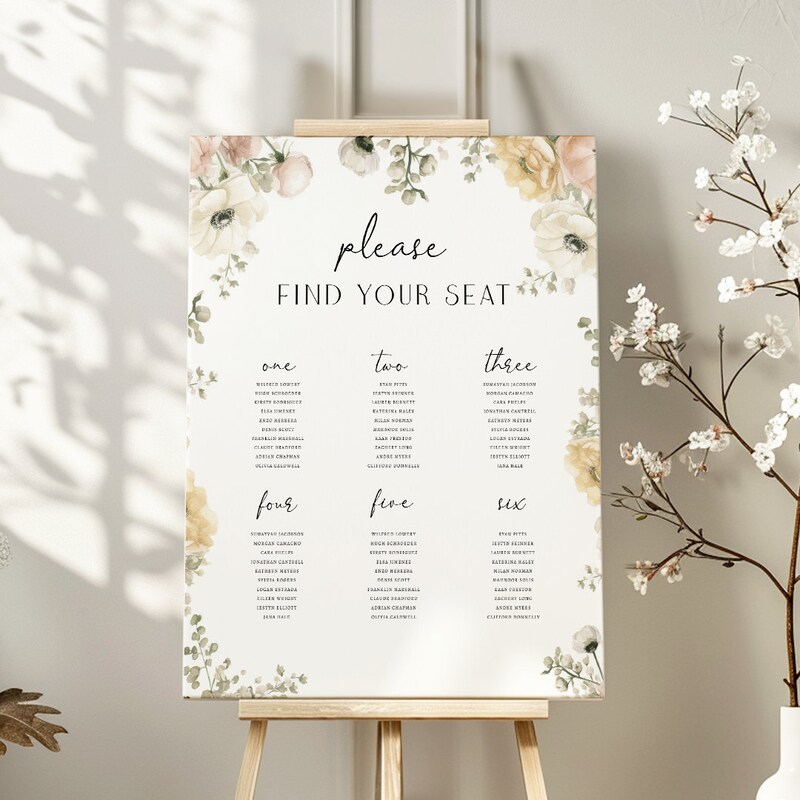 Storybook Seating Chart - Etsy