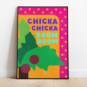 Chicka Chicka Boom Boom Poster Digital Print , Nursery, Playroom ...