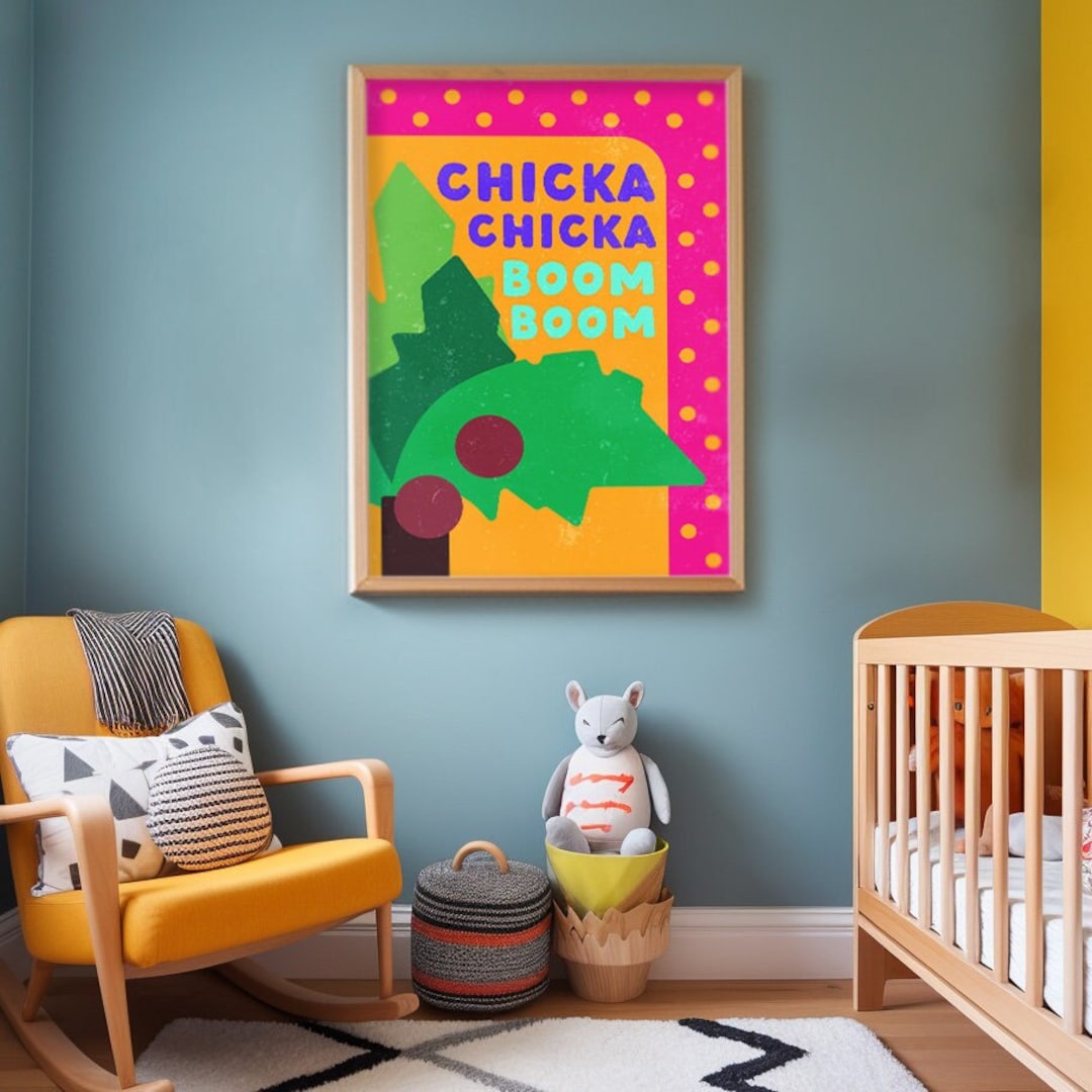 Chicka Chicka Boom Boom Poster Digital Print , Nursery, Playroom ...