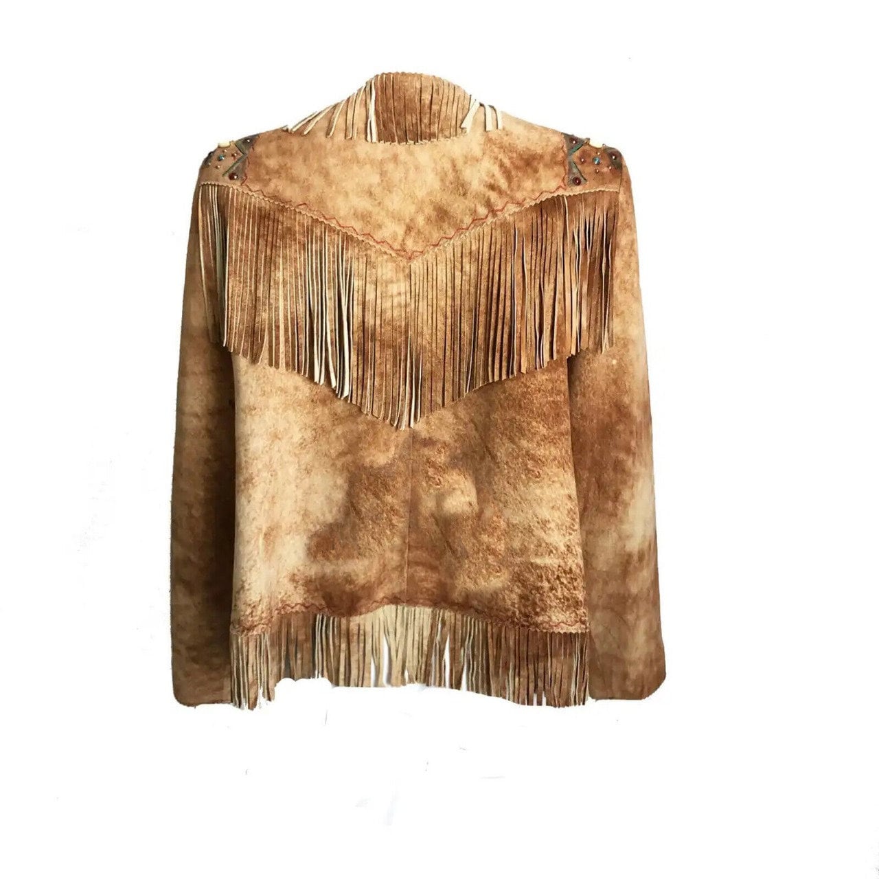 Women's Native American Western Style Cowgirl Cowhide Leather Jacket ...