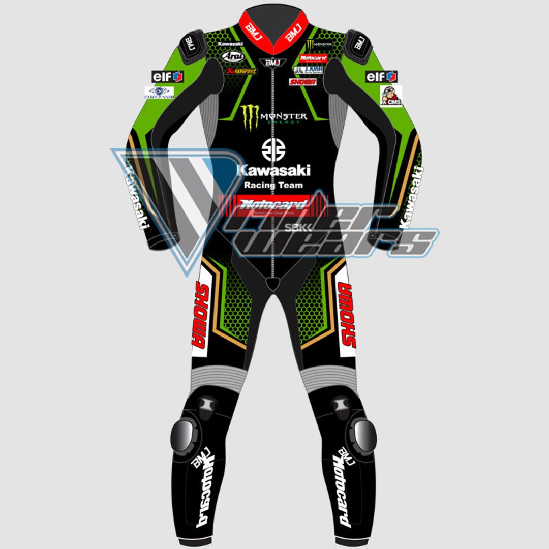 Jonathan Rea Kawasaki Leather Suit WSBK 2020 Motorcycle Racing Suit ...