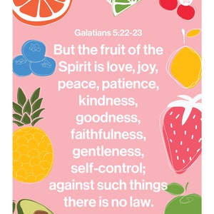 Galatians 5:22-23 Memory Verse Activity Guide, Digital Download ...