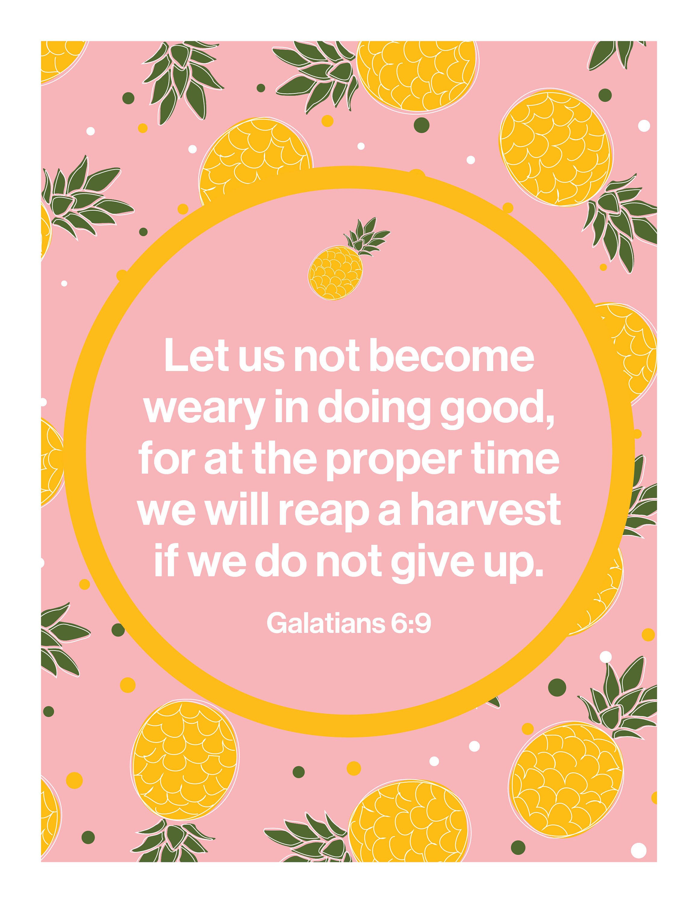 Galatians 6:9 Memory Verse Pack Digital Download - Printables, DIY ...