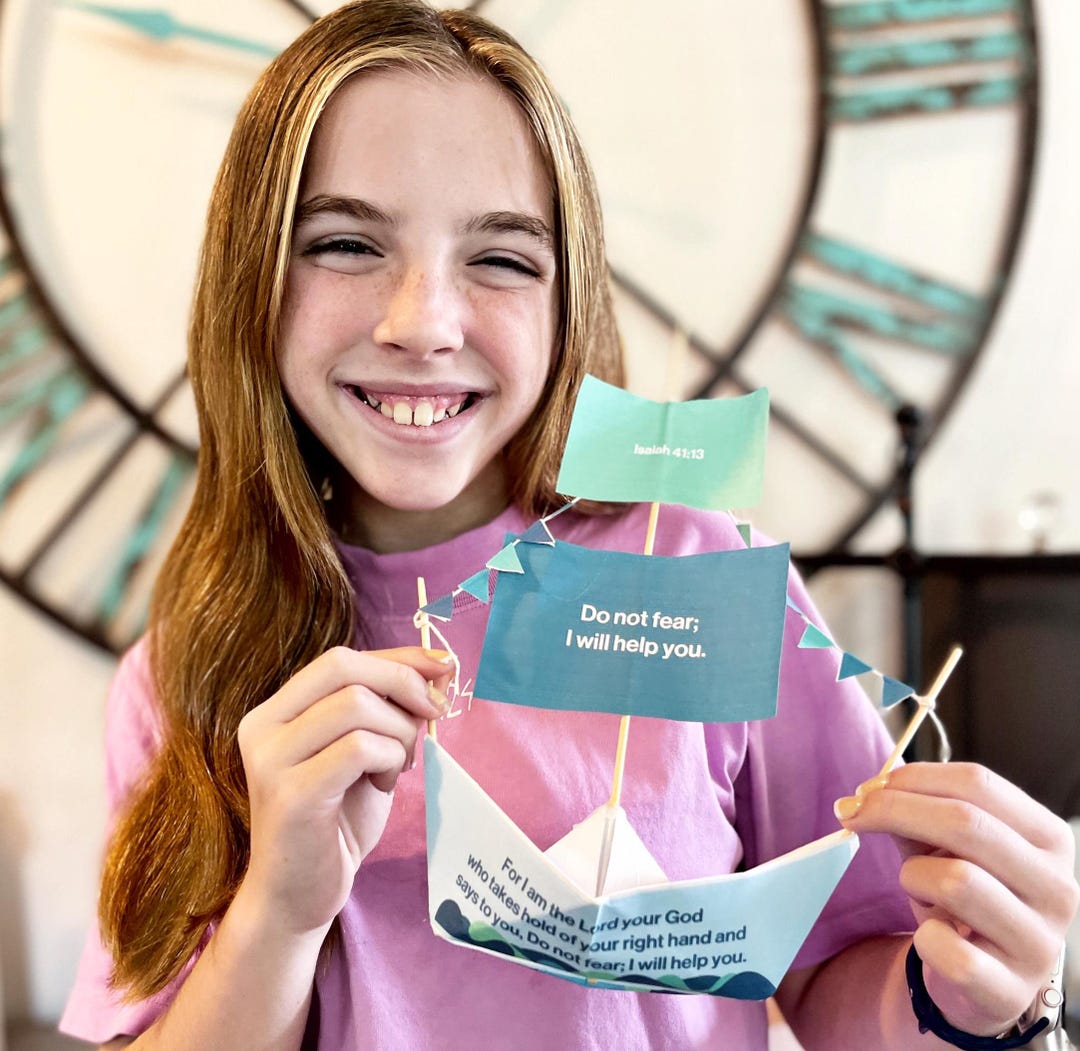 Isaiah 41:13 | Bible Verse Activity Kit for Kids and Paper Boat Craft ...