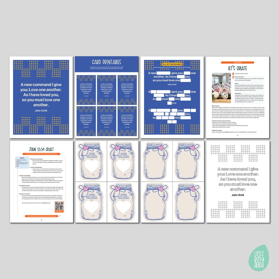John 13:34 Bible Verse Activity Guide - Interactive Scripture Study ...