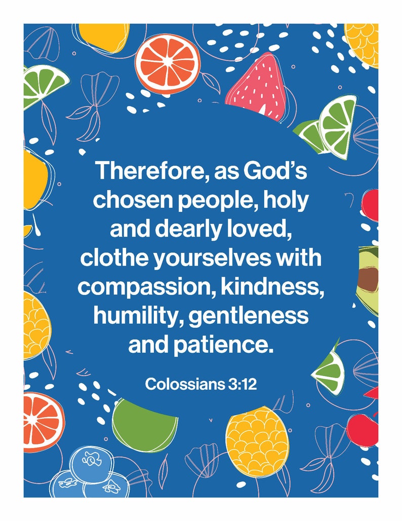 Colossians 3:12 Bible Memory Printable Pack With Crafts & Coloring ...