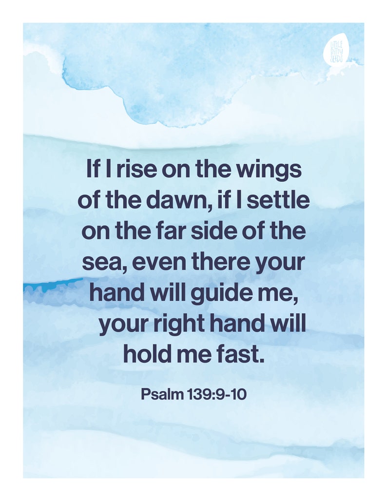Psalm 139:9-10 Activity Guide - Watercolor Sea & Sky Craft, Printable ...