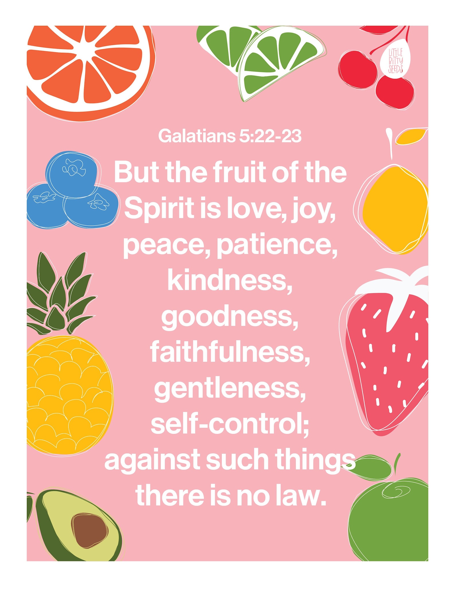 Galatians 5:22-23 Memory Verse Activity Guide, Digital Download ...