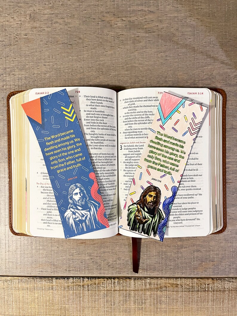 John 1:14 Bible Verse Bundle - Digital Guide & Craft Bookmark ...