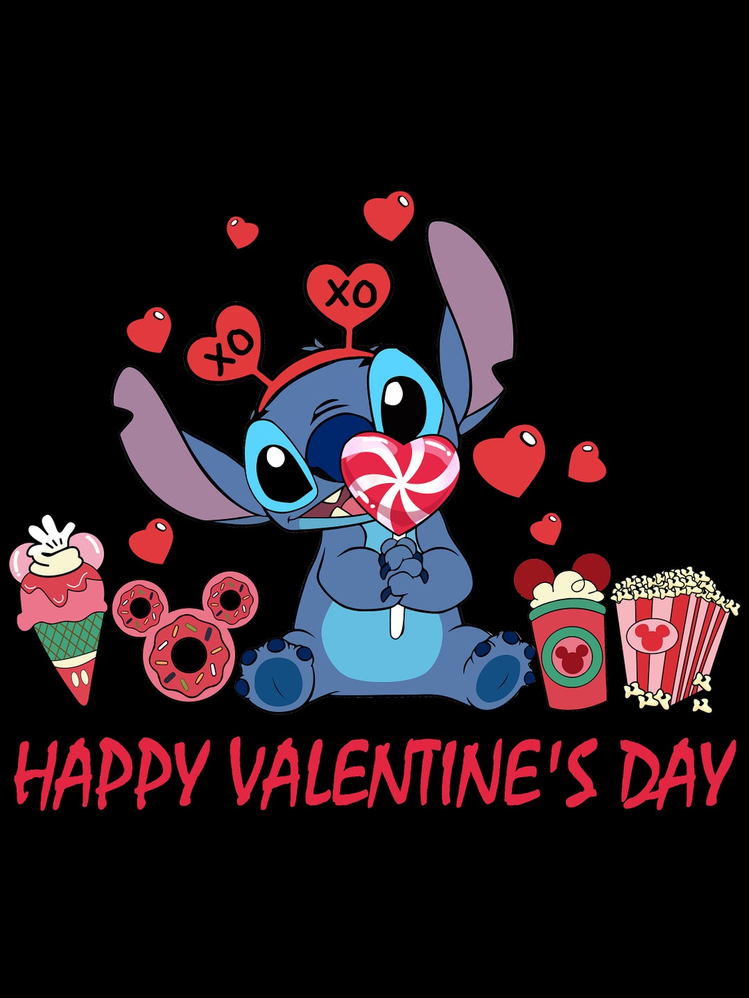 Stitch Valentines Day SVG Package - Etsy