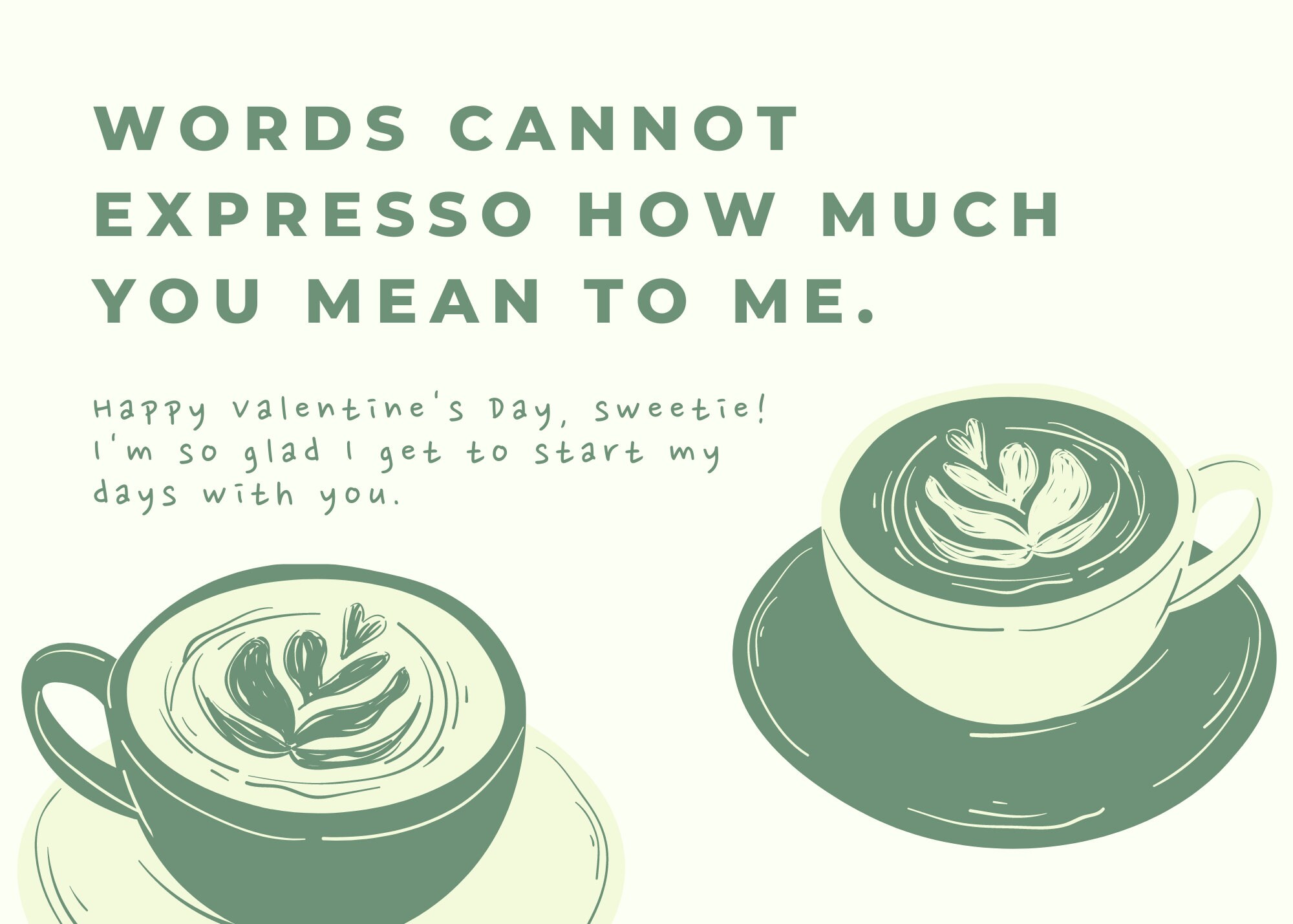 Printable Valentine's Day Card / Words Cannot Expresso Valentine's Card ... Printable Valentine's Day Card / Words Cannot Expresso Valentine's Card ...