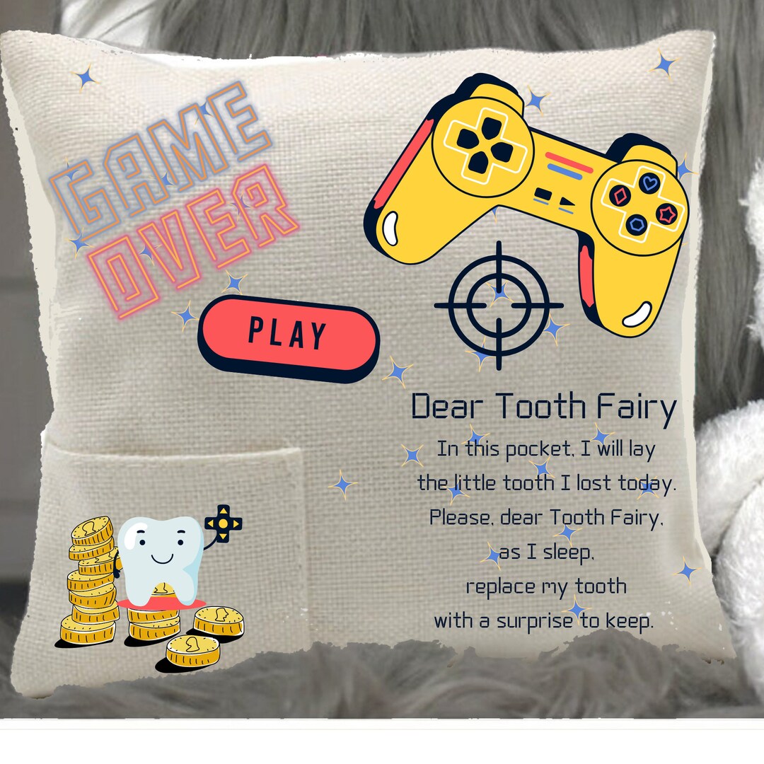 Gamers TOOTH FAIRY Pillow Design ==> Kids • Toothfairy • Gamers ...