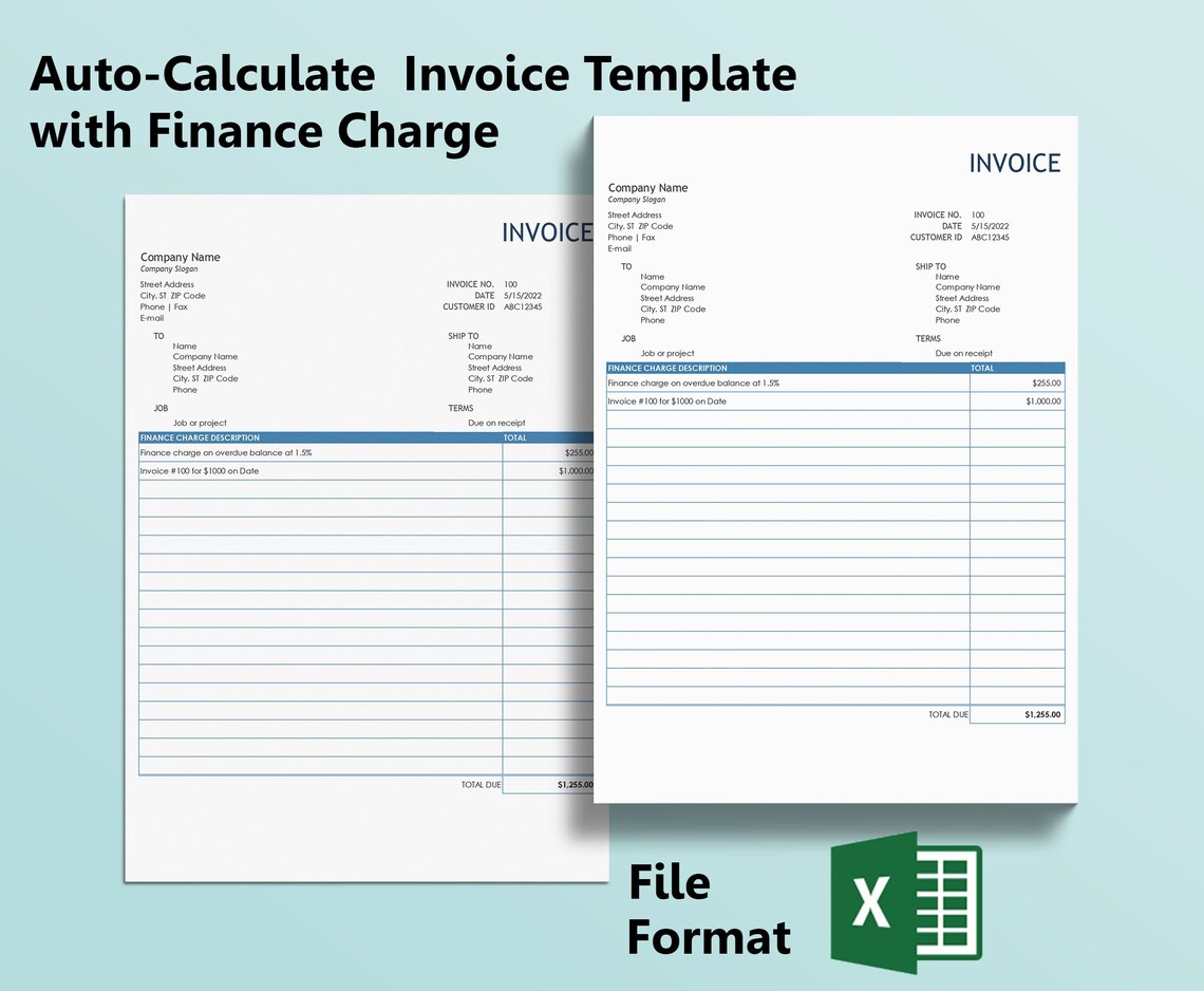 Invoice, Invoice Template, Invoice Template for Small Business, Invoice ...