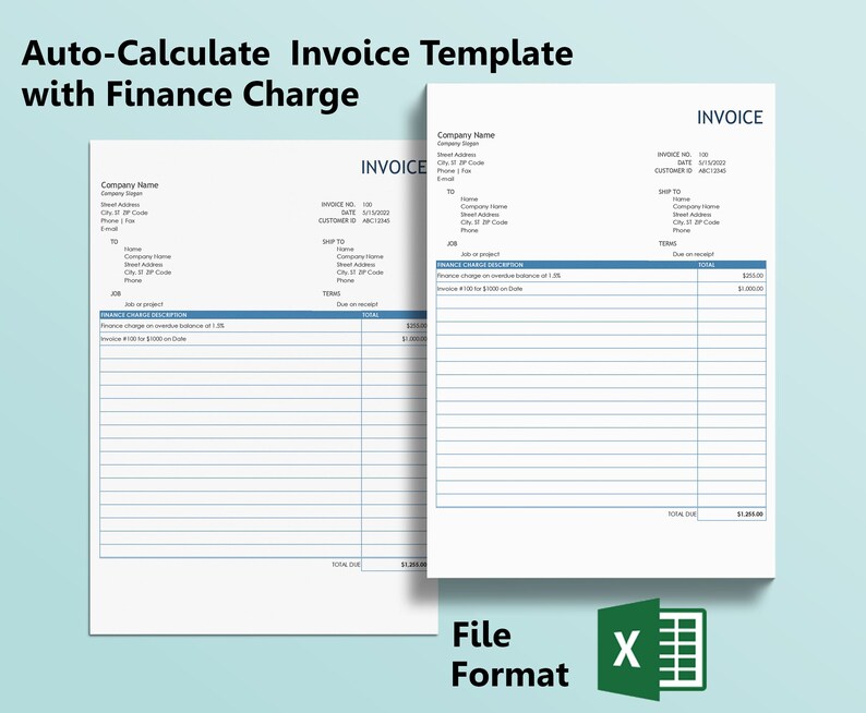 Invoice, Invoice Template, Invoice Template for Small Business, Invoice ...