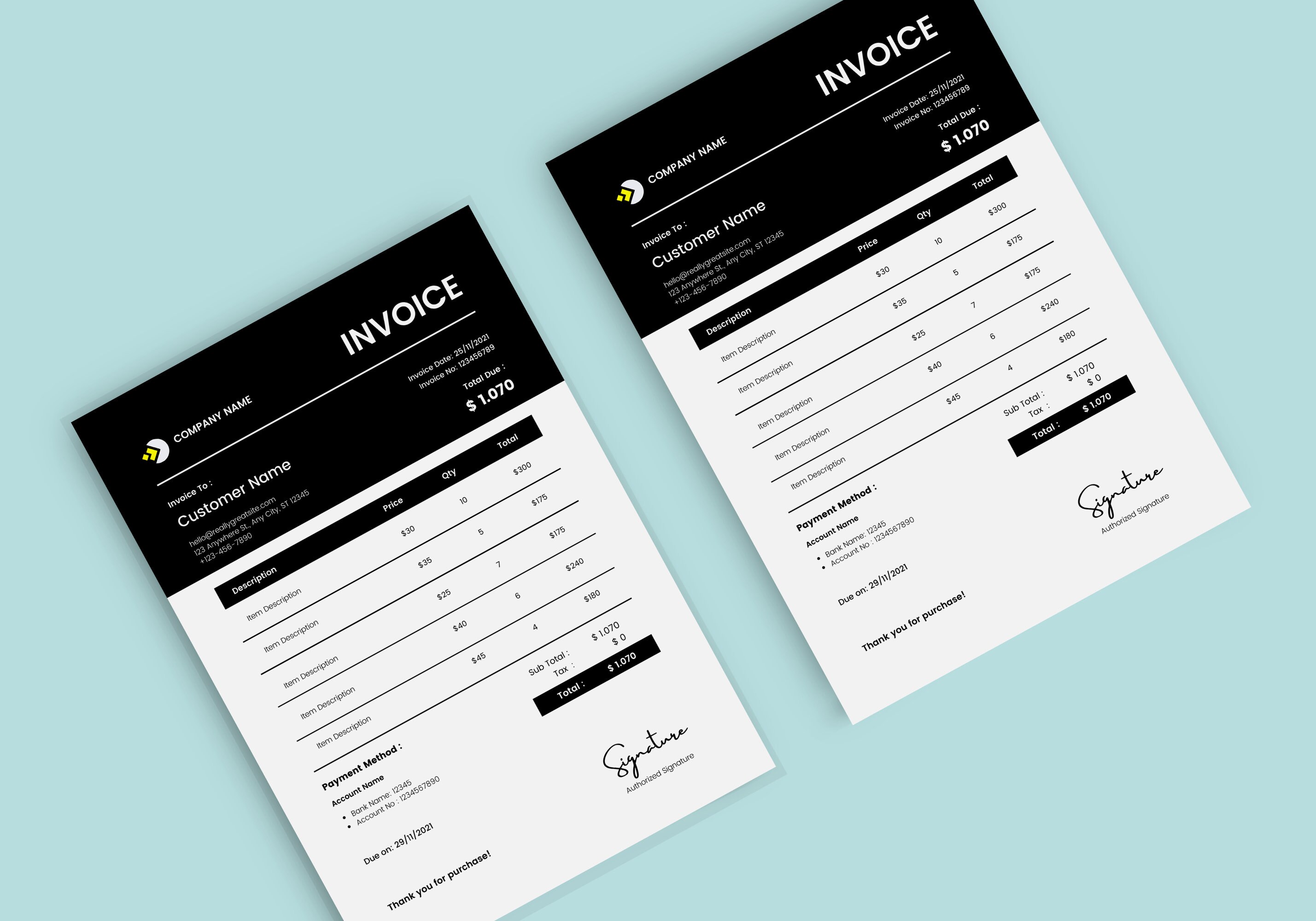Invoice, Invoice Template, Invoice Form, Invoice Template Download ...
