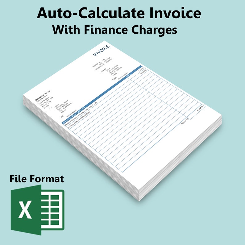 Invoice, Invoice Template, Invoice Template for Small Business, Invoice ...