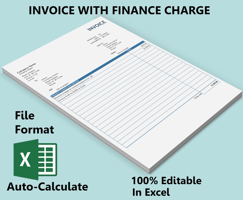 Invoice, Invoice Template, Invoice Template for Small Business, Invoice ...