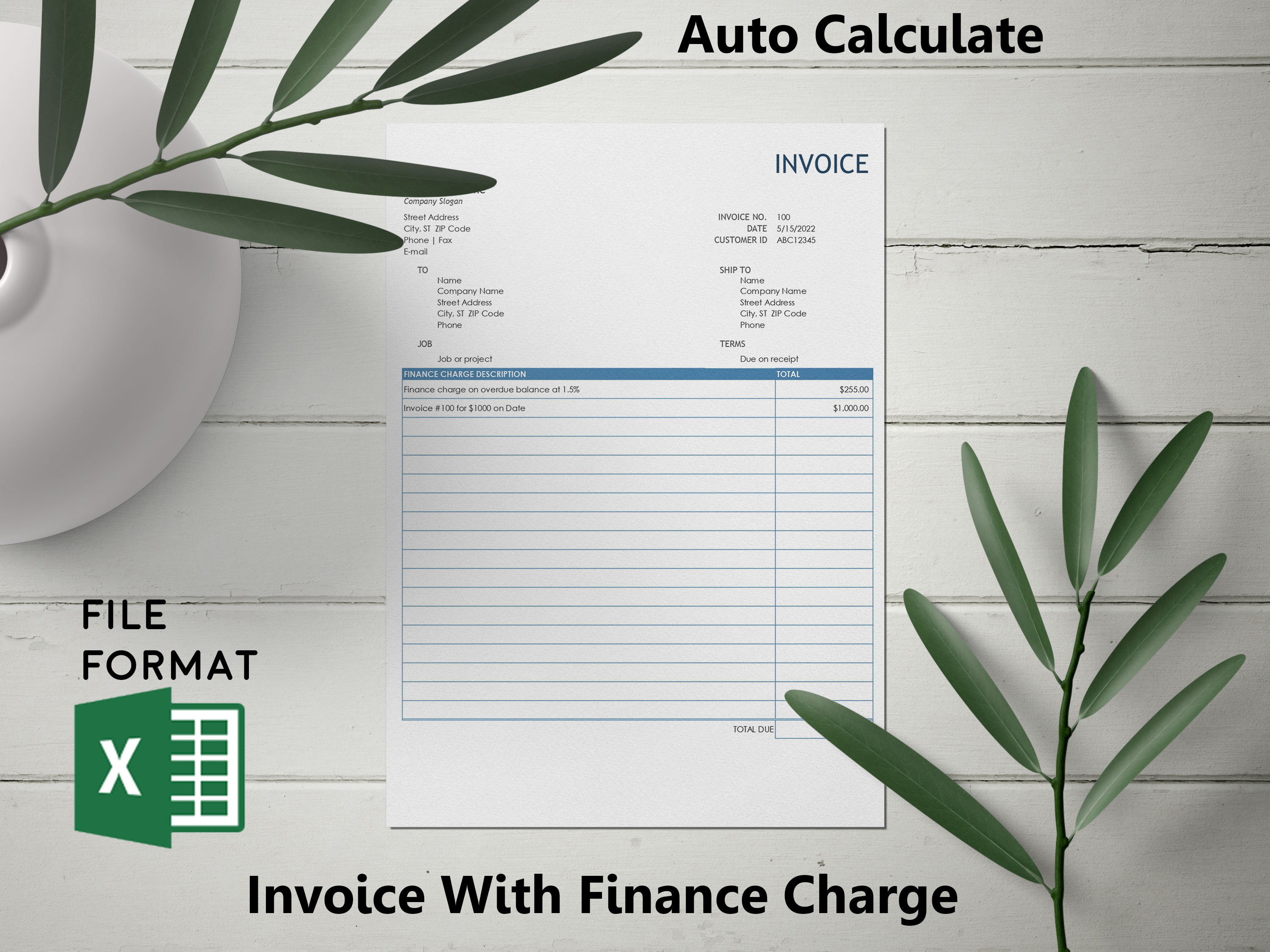 Invoice, Invoice Template, Invoice Template for Small Business, Invoice ...