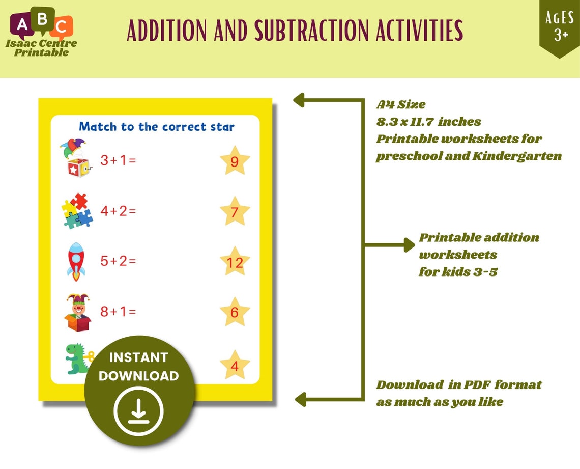 Number Tracing Preschool Printable Counting 1-10 Toddler Math Worksheet ...