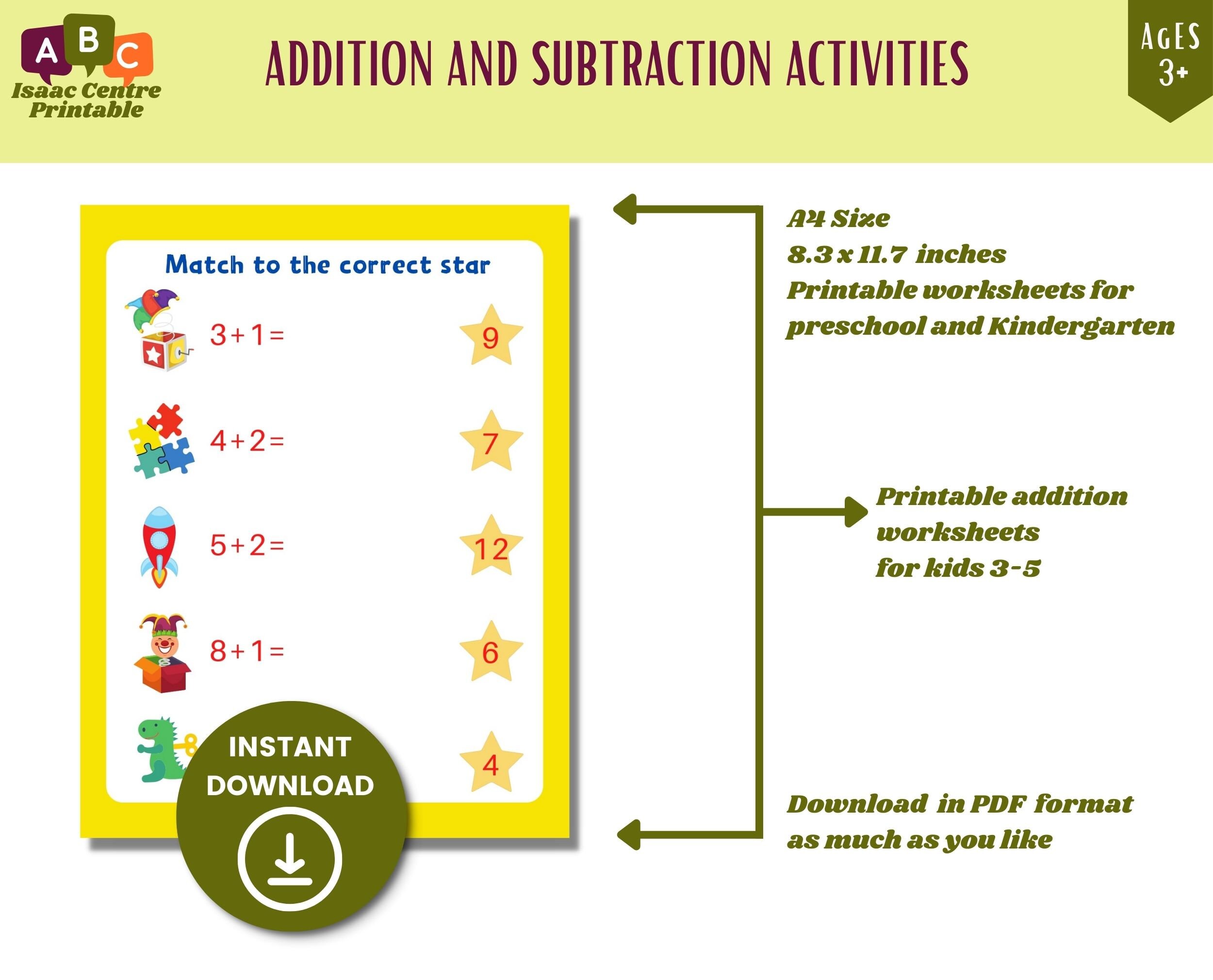Number Tracing Preschool Printable Counting 1-10 Toddler Math Worksheet ...
