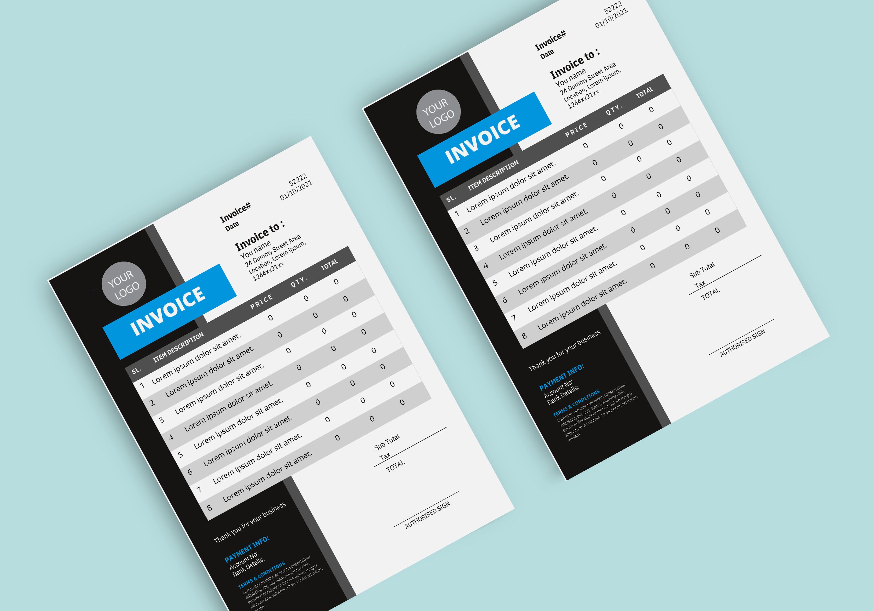 Factura Plantilla de factura Formulario de factura Descarga - Etsy México