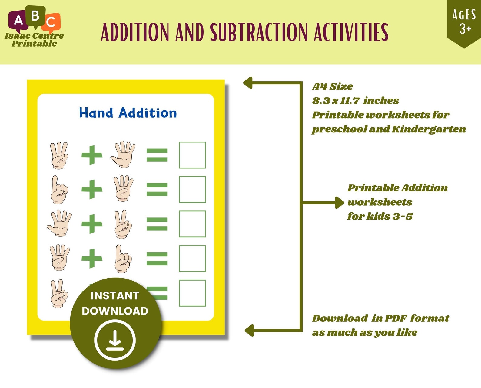 Number Tracing Preschool Printable Counting 1-10 Toddler Math Worksheet ...