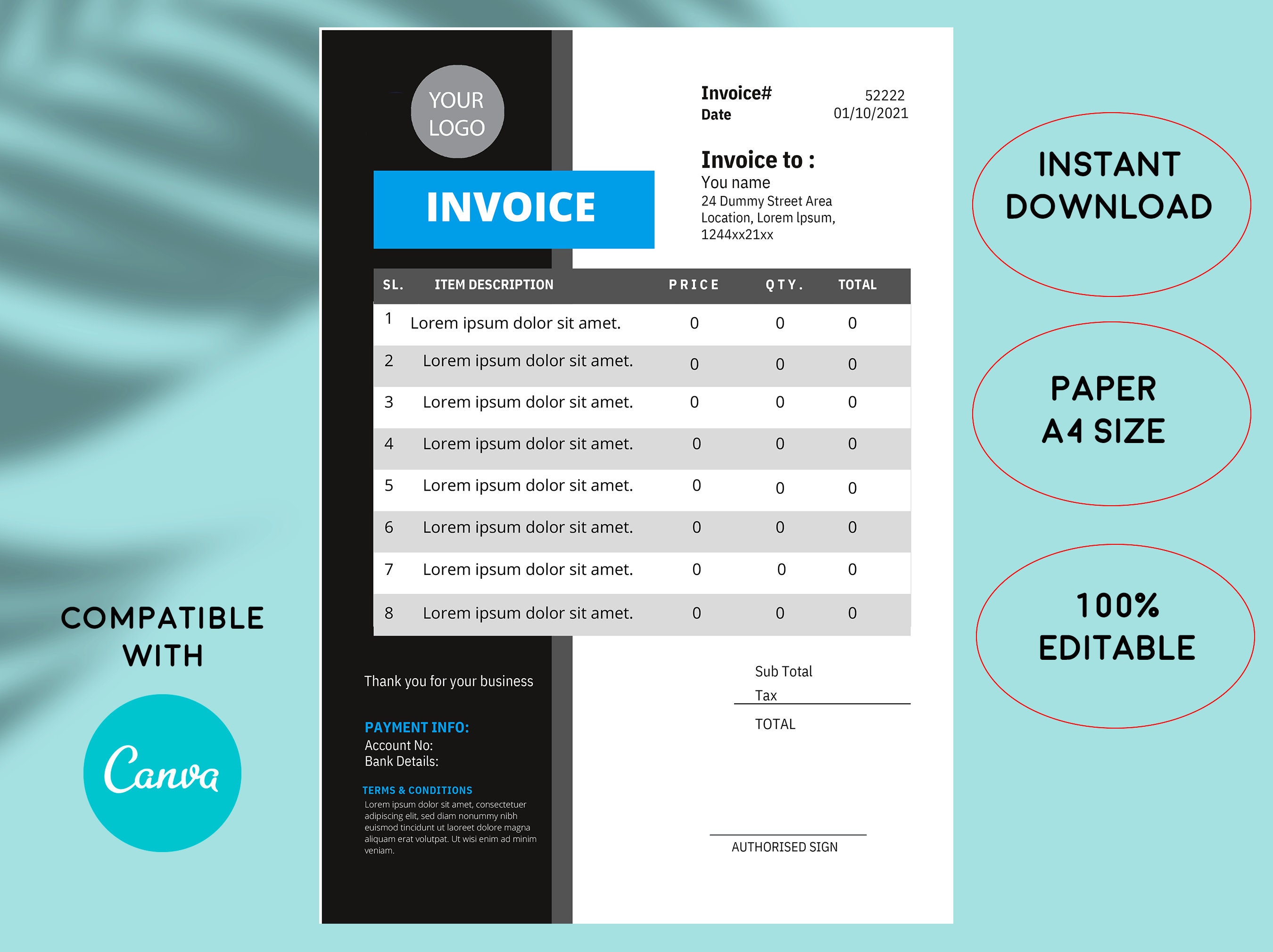 Invoice, Invoice Template, Invoice Form, Invoice Template Download ...