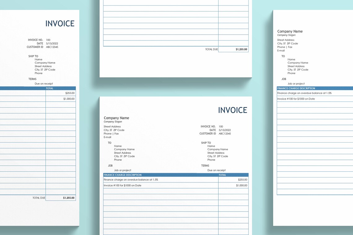 Invoice, Invoice Template, Invoice Template for Small Business, Invoice ...