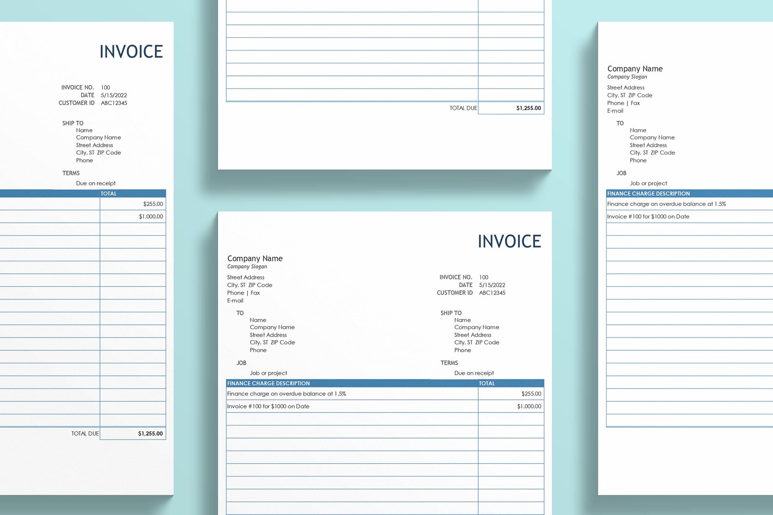 Invoice, Invoice Template, Invoice Template for Small Business, Invoice ...