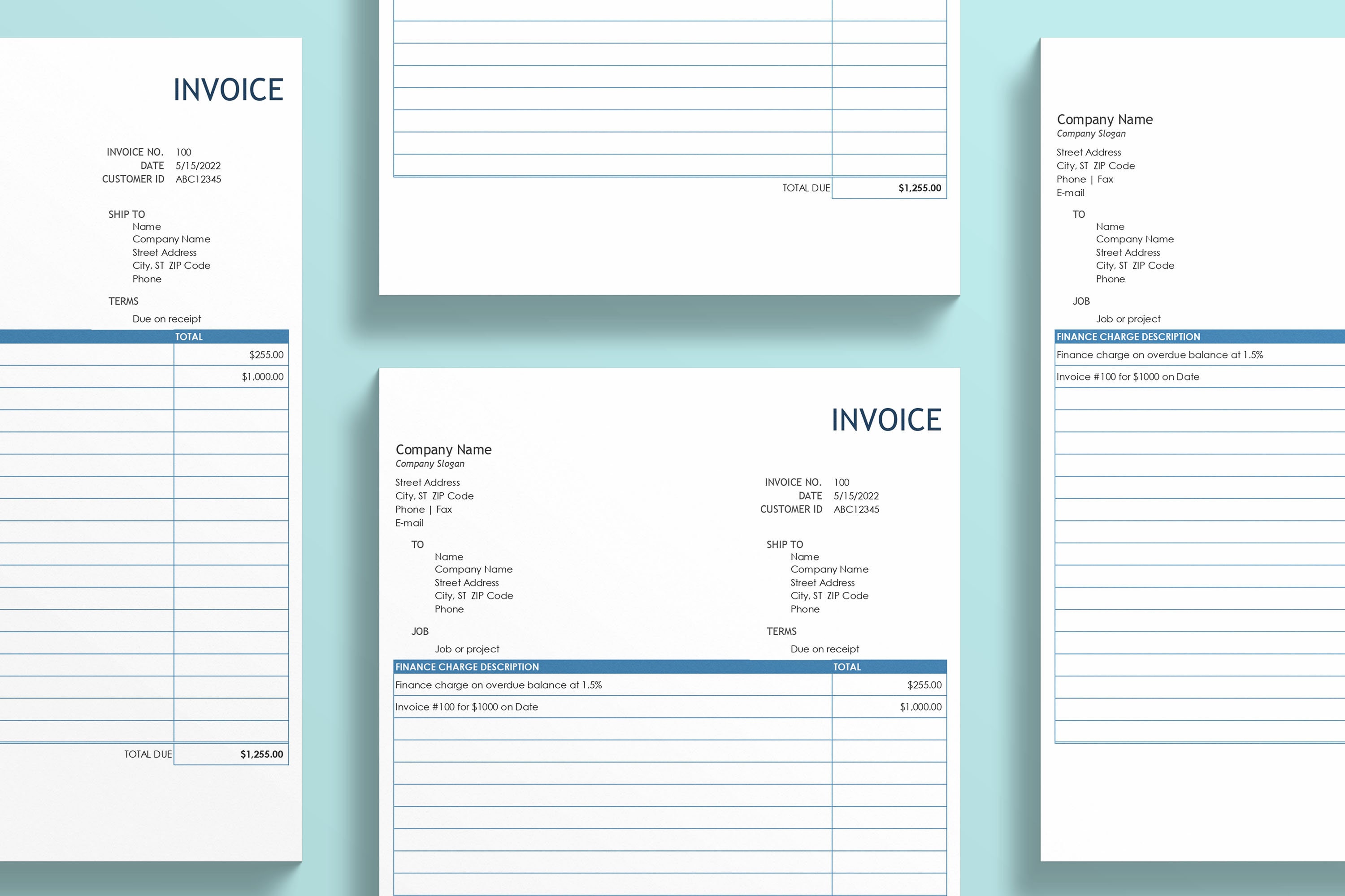 Invoice, Invoice Template, Invoice Template for Small Business, Invoice ...