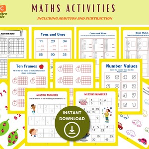 Number Tracing - Preschool Printable Counting 1-10 | Toddler Math ...