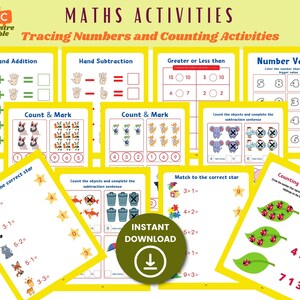 Number Tracing - Preschool Printable Counting 1-10 | Toddler Math ...
