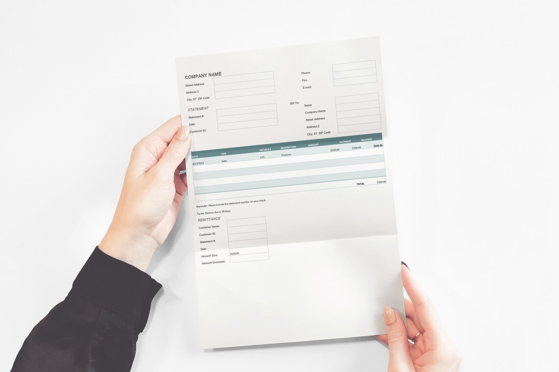 Invoice Template, Invoice Template for Small Business, Excel Business ...