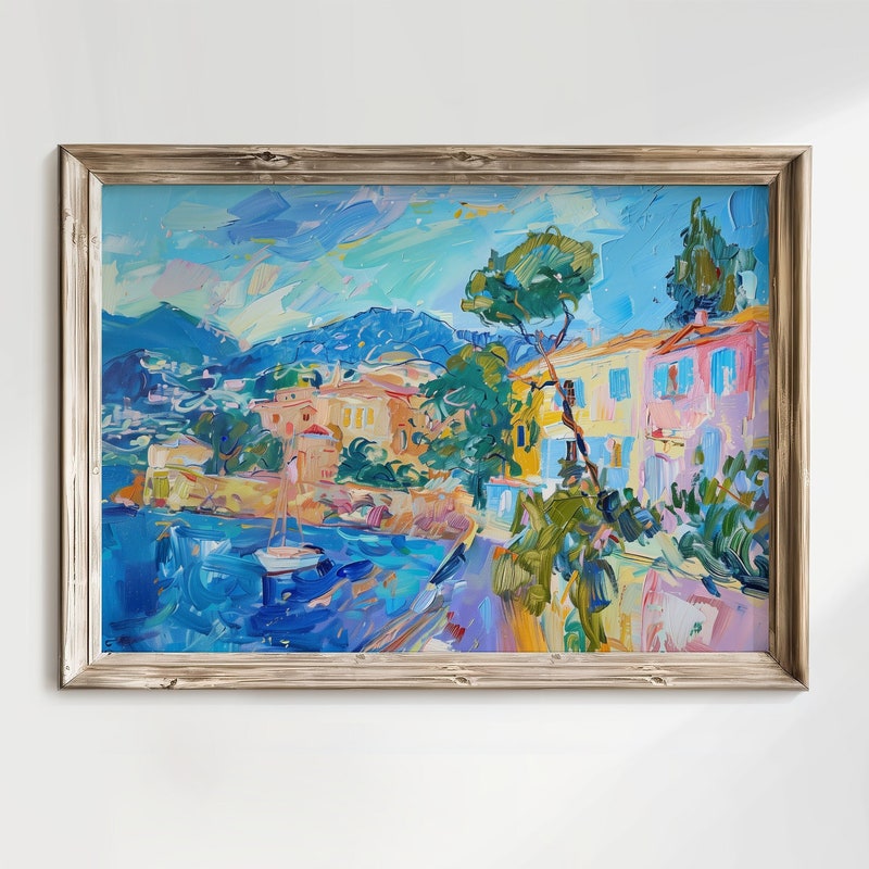 French Riviera Print - Etsy