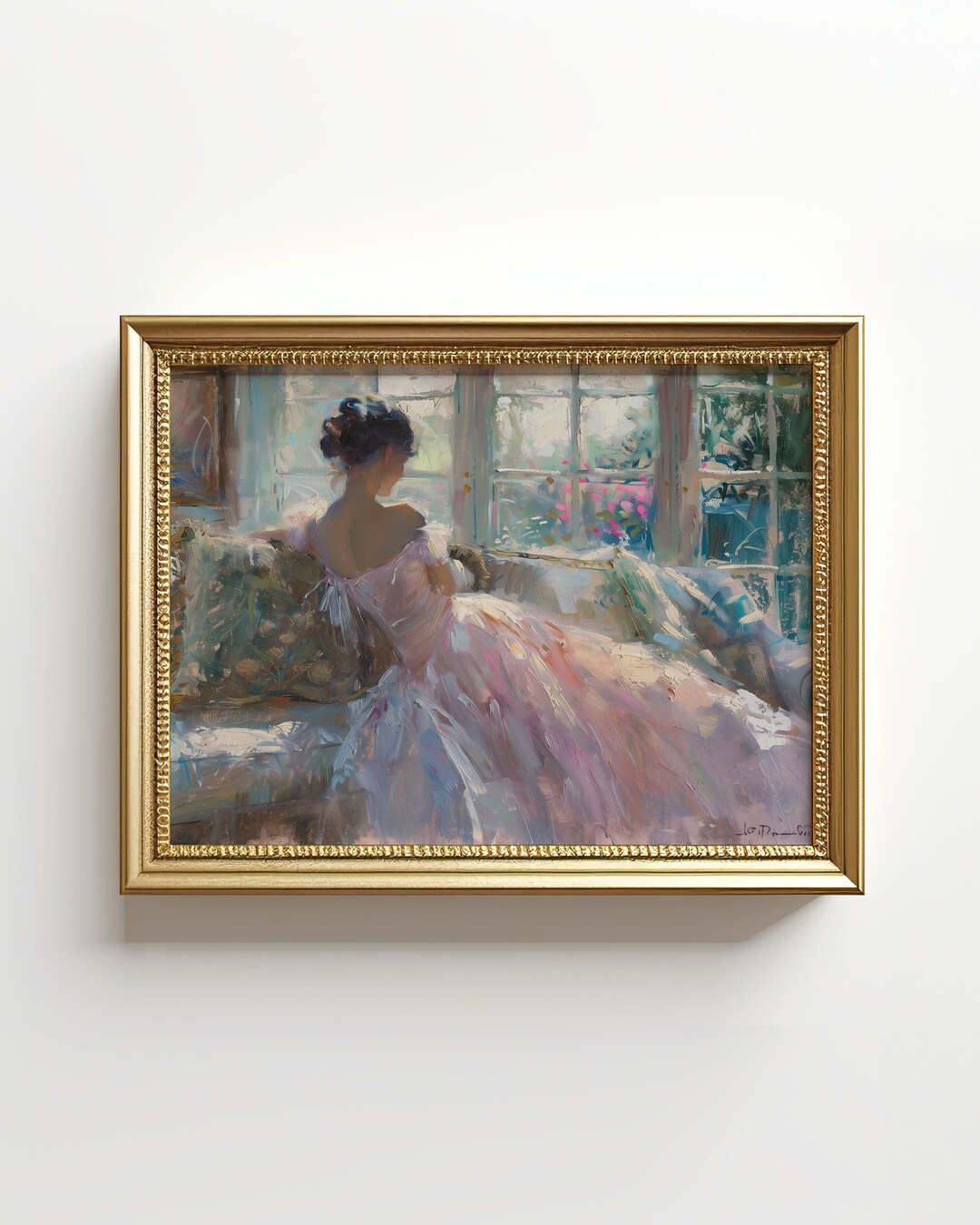 Cottage Core Coquette Print | Digital Download | Girly Room Decor | Coquette Room Decor | Oil ...