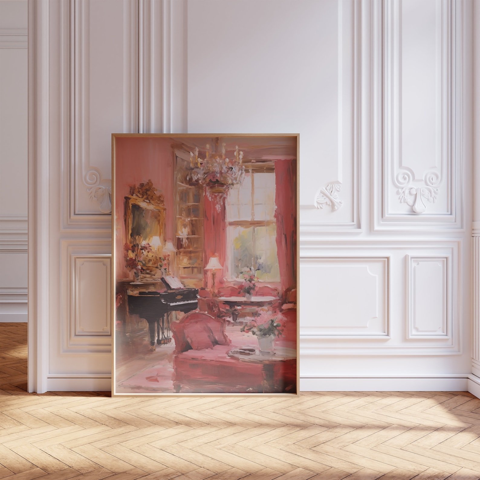 Regency Era Drawing Room | Coquette Room Decor | Regency Wall Art ...