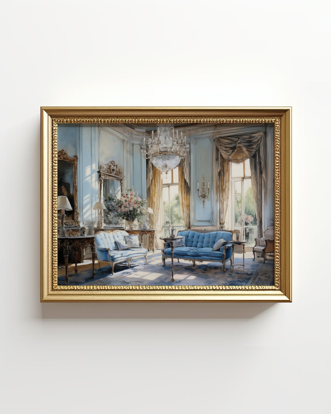 Regency Drawing Room Art Print: Coquette Decor (digital Download) - Etsy