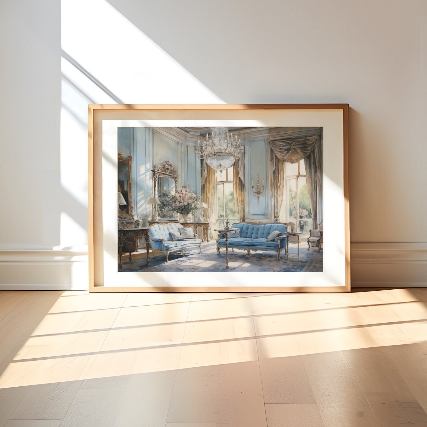 Regency Era Drawing Room Coquette Room Decor Coquette Wall Art Regency ...