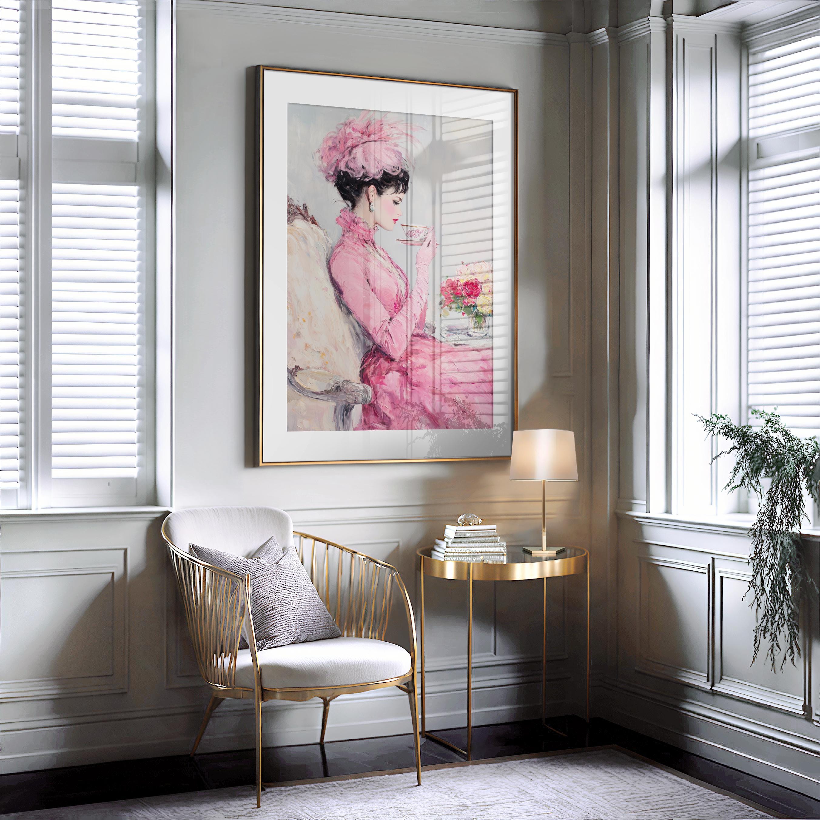 French Coquette Oil Painting | French Antique Oil Painting | Coquette ...