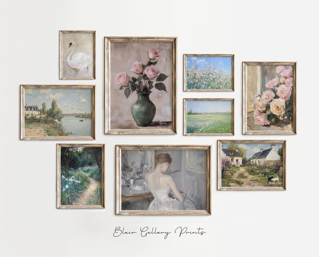 French Cottage Gallery Wall | Coquette Room Decor | European Printable ...