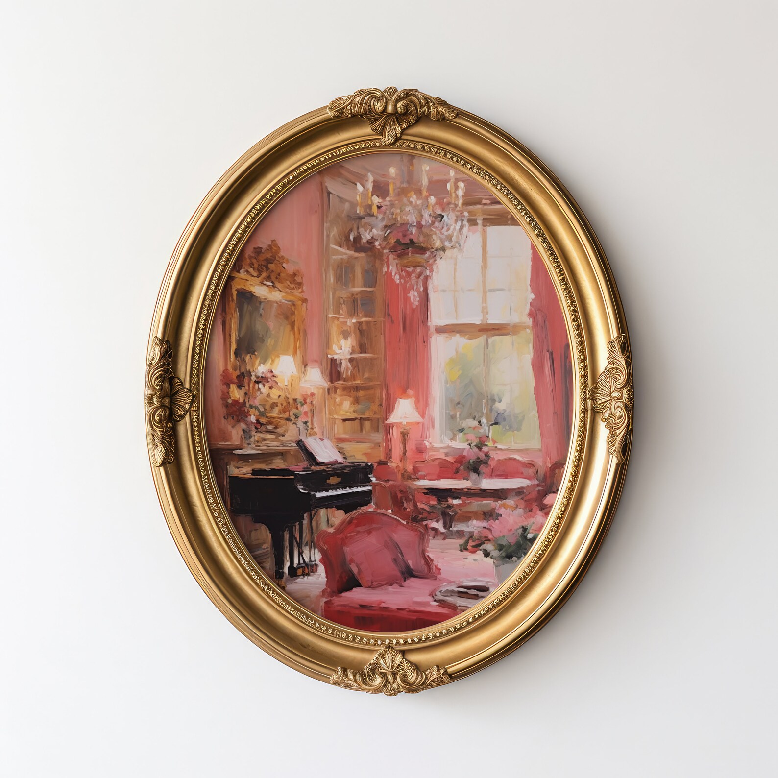 Regency Era Drawing Room | Coquette Room Decor | Regency Wall Art ...