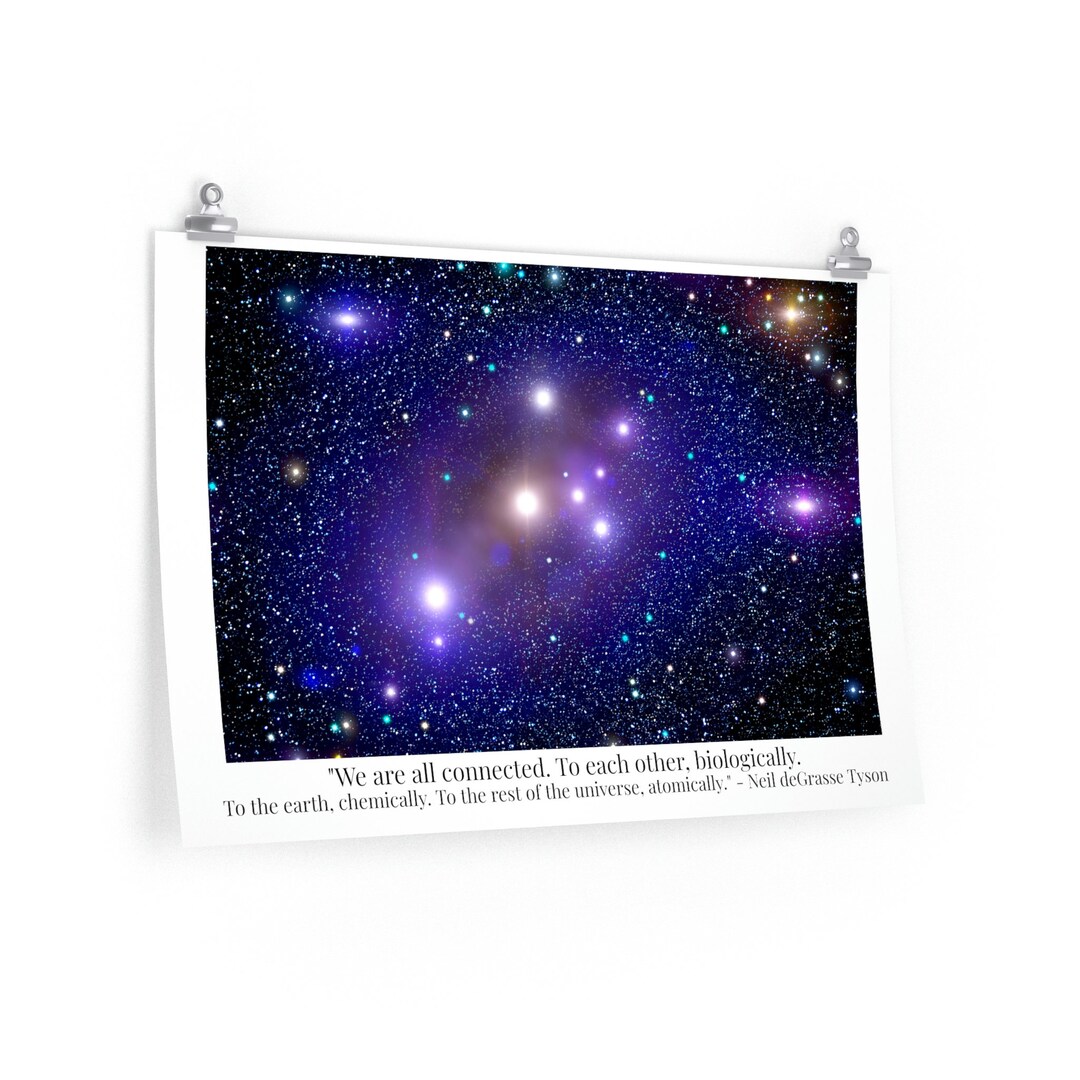 Neil Degrasse Tyson Poster | Space Poster | Galaxy Framed Poster ...