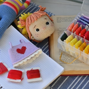 Crochet Pattern for Doll Sabrinka and Cat Smoky PDF English, Spanish ...