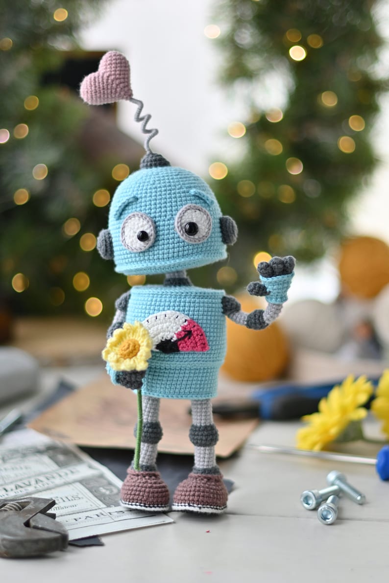 Crochet Pattern for Robot Mike the Toy PDF English Amigurumi - Etsy